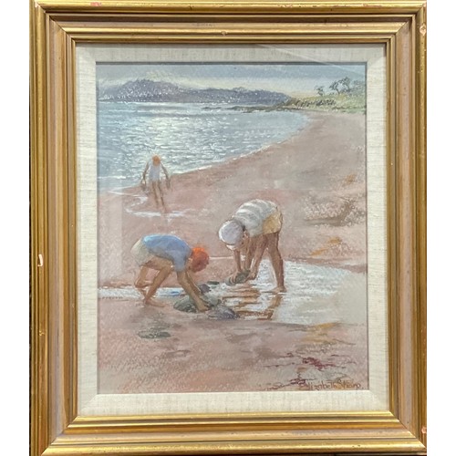 Elizabeth Sharp (Scottish, 20th century) The Dam, signed, pastel, 25 ...