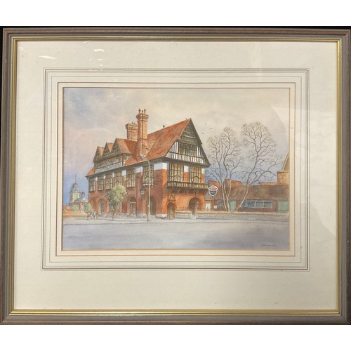 Sam Burden (1932-present) The Ossington Hotel signed, watercolour, 56cm ...