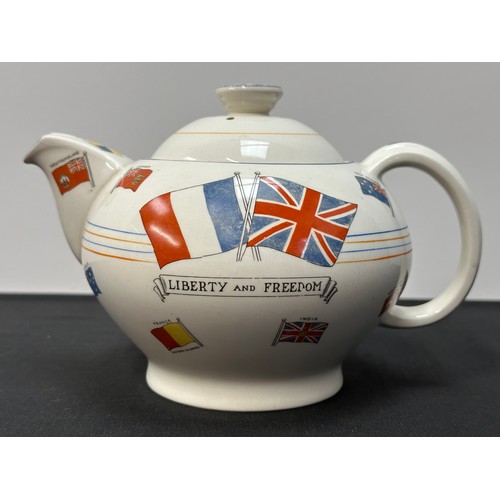 WW2 British "War Against Hitlerism" Ceramic Teapot. Souvenir teapot ...