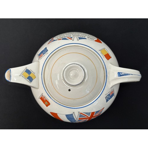 WW2 British "War Against Hitlerism" Ceramic Teapot. Souvenir teapot ...
