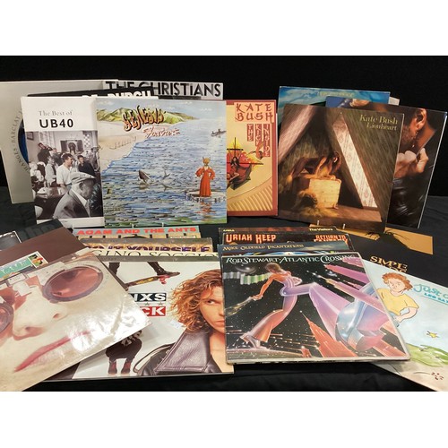 A Collection of Vinyl LP records - U2, Uriah Heap, Steeleye Span, Kate ...