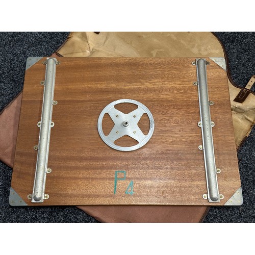 Royal Artillery Map Plotting Board in canvas cover.