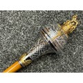 ERII Welsh Guards Drum Majors Mace. Overall length 158cm. Gilt Lion and ...