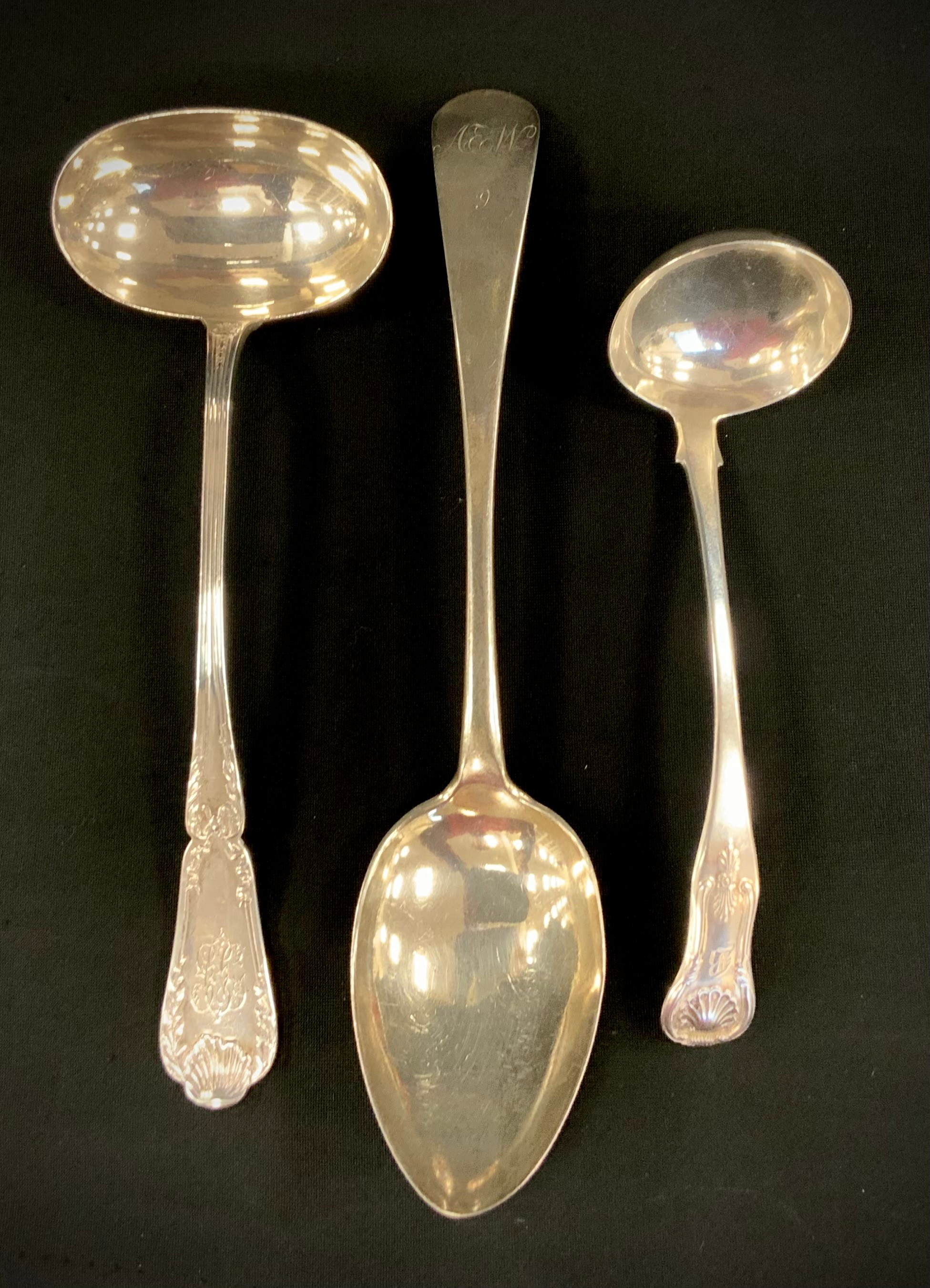 A George III Scottish silver table spoon, Alexander Henderson ...