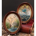 Robin Gibbard (1930-2014) a pair, Kingfisher and Heron, signed with ...