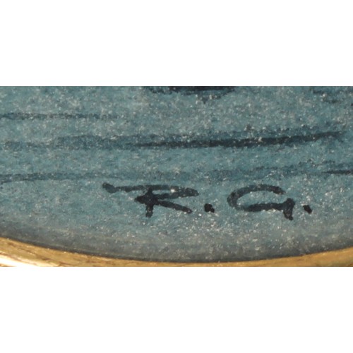 Robin Gibbard (1930-2014) a pair, Kingfisher and Heron, signed with ...