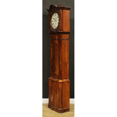 A Victorian mahogany longcase clock, 35cm circular dial inscribed Thos ...