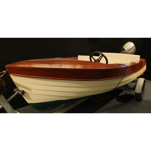 A vintage mid-20th century Broom day cruiser or river boat, Billy, 4 ...