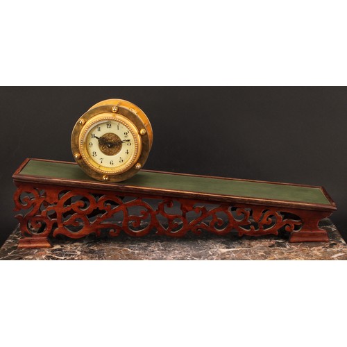 A Chinese inclined plane clock or rolling gravity clock, 8cm circular ...