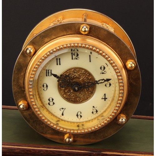 A Chinese inclined plane clock or rolling gravity clock, 8cm circular ...