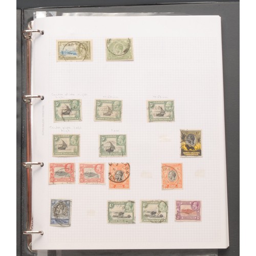 Stamps - British Commonwealth binder, QV - GVI mint and used, part and ...