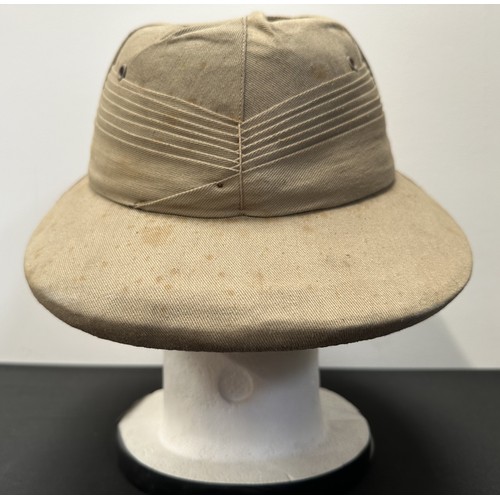 WW2 British Pith Helmet private purchase Indian made, maker marked ...