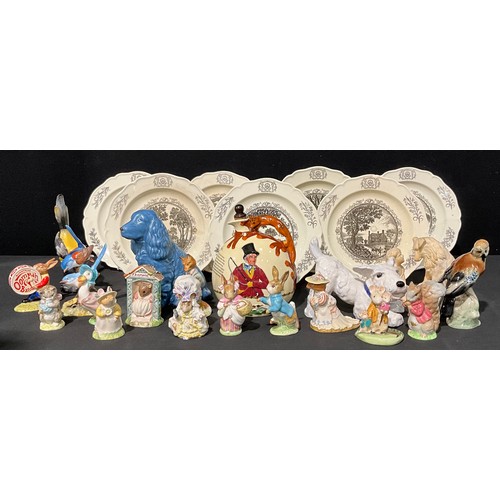 Ceramics - Beswick Beatrix Potter models, Timmy Tiptoes, Peter Rabbit ...
