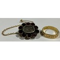 A Victorian 18ct gold posy/posey ring, inscribed 'May God Above ...