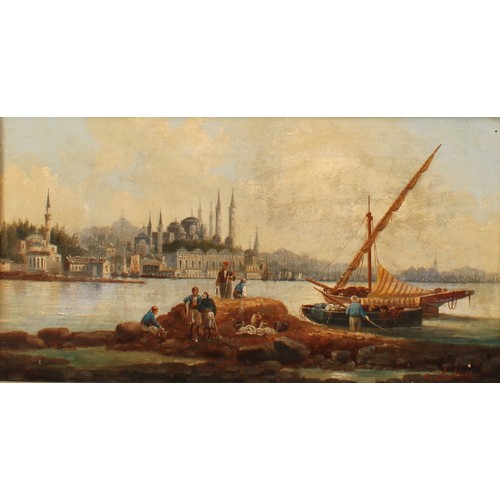 Anton Schoth (German 1859-1906) A Pair, Santa Sophia and Valetta signed ...