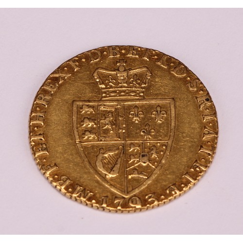 A George III gold spade Guinea, 1793