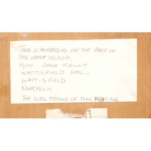 Tom Keating (1917-1984) Shepherd with Sheep, after Samuel Palmer ms ...