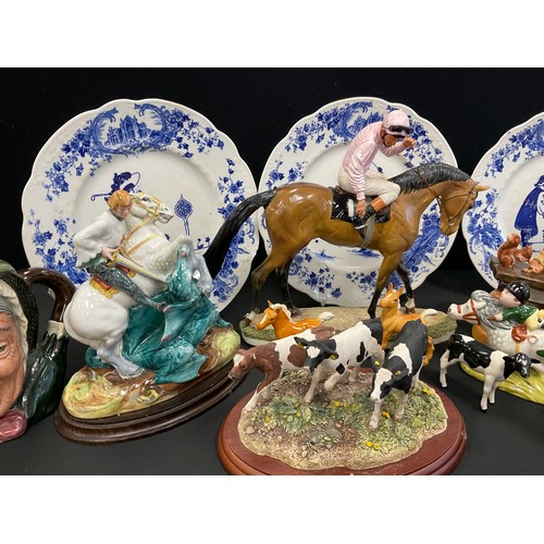 Beswick models including; Palmino horse and Foals pattern 997, a ...