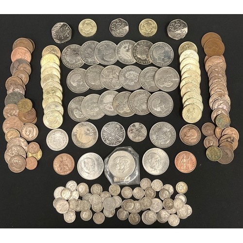 Coins & Tokens - Victorian crown 1890, two headed penny, 1920 half ...
