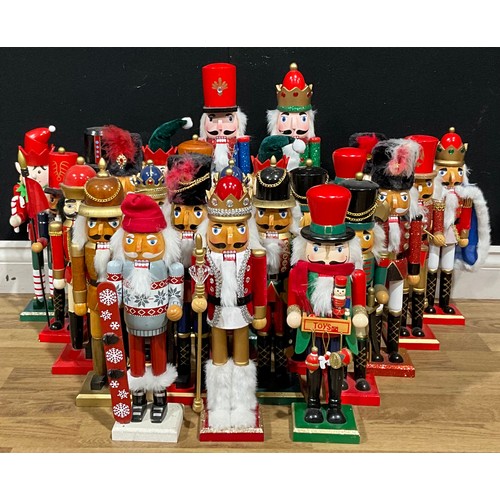 Nutcrackers - a collection of wooden Christmas novelty lever action ...
