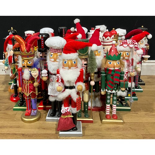 Nutcrackers - a collection of wooden Christmas and other novelty lever ...
