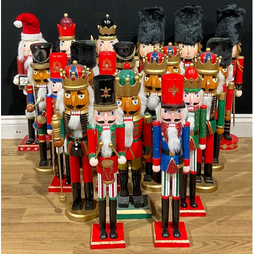 Nutcrackers - a collection of wooden Christmas and other novelty lever ...