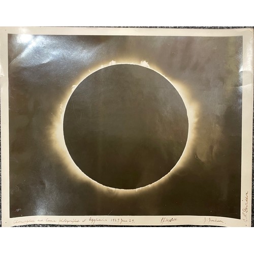 An original black and white photograph of the total solar eclipse, 29 ...