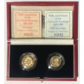 500th Anniversary of First Gold Sovereign 1489-1989 Full Sovereign and ...
