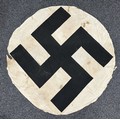 WW2 Third Reich Large printed Swastika cut from an NSDAP National Flag ...