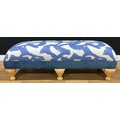 A contemporary sofa-length stool or window seat, 54cm high, 164.5cm ...