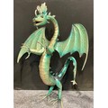 Garden Ornaments - a sheet metal figure, of a dragon rampant, painted ...