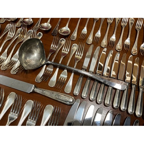 Christofle - a French silver plated Perles pattern table service, for ...