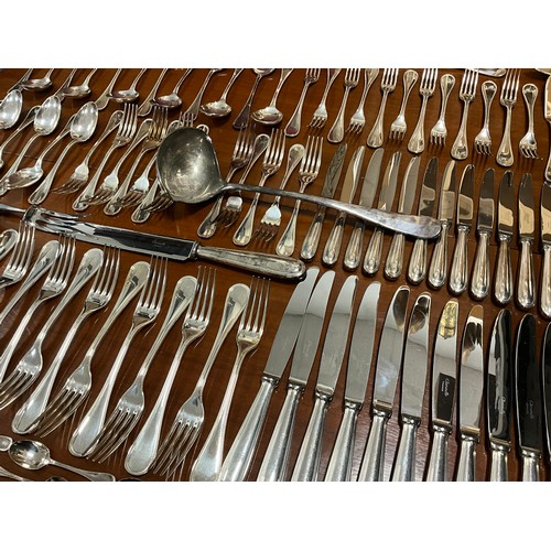 Christofle - a French silver plated Perles pattern table service, for ...