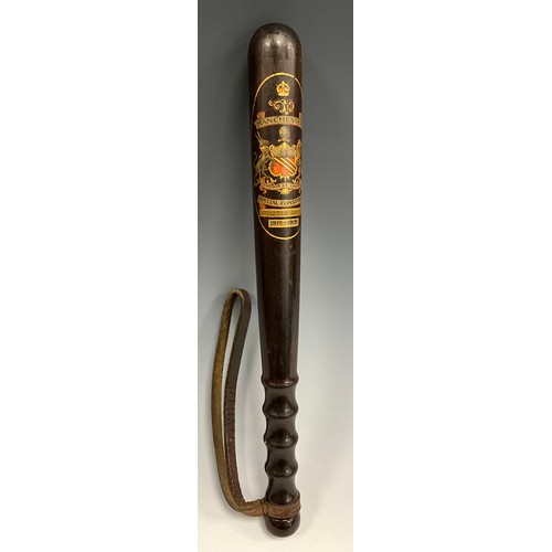A Manchester Constabulary Special Constables truncheon, named William ...