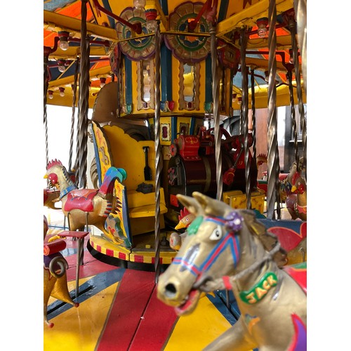 A handmade scratch built model, of a Fairground Carousel, made by Geoff ...