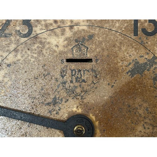 WW2 British RAF Sector Clock with coloured enamel dial with Kings Crown ...