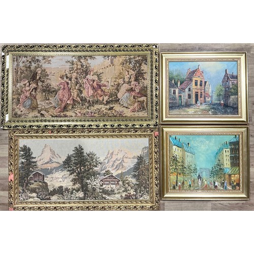 Mary Botto (1913-2002), Continental Street Scene, signed, oil on canvas ...