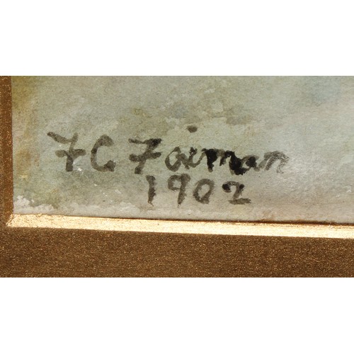 Frances C Fairman (1836 - 1923) An English Country House signed ...