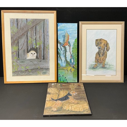 Thomas Gaynor (20th century), Dachshund, signed, Watercolour/pastel ...
