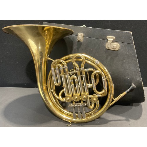 Musical Instruments - a Boosey & Hawkes Regent model brass French horn ...