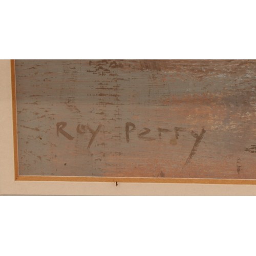 Roy Perry (1935 - 1993) Waterfront Near Bath, Maine, [New England ...