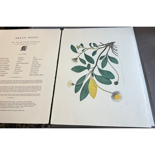 Bryan Poole (1953-2022) New Zealand Native Botanicals A folio of ten ...