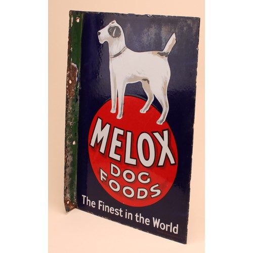 Advertising - a rectangular double sided flanged pictorial enamel sign ...