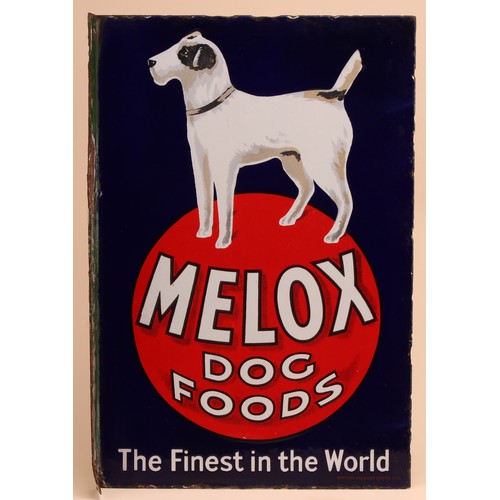 Advertising - a rectangular double sided flanged pictorial enamel sign ...