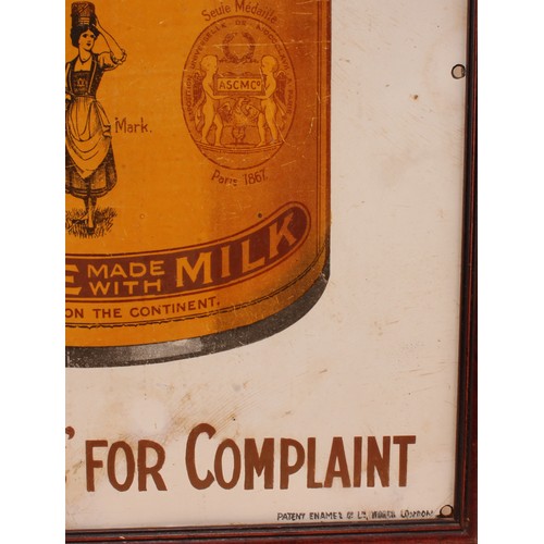 Advertising - an early 20th century rectangular pictorial enamel sign ...