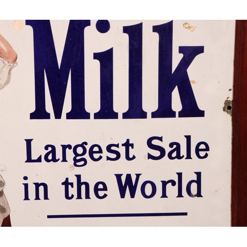 Advertising - an early 20th century rectangular pictorial enamel sign ...