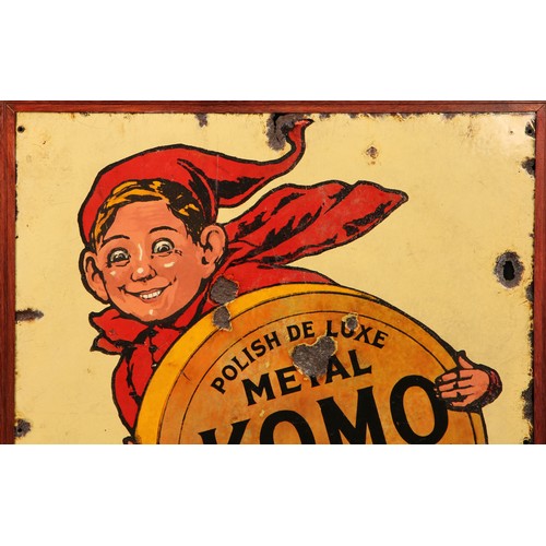 Advertising - an early 20th century rectangular pictorial enamel sign ...