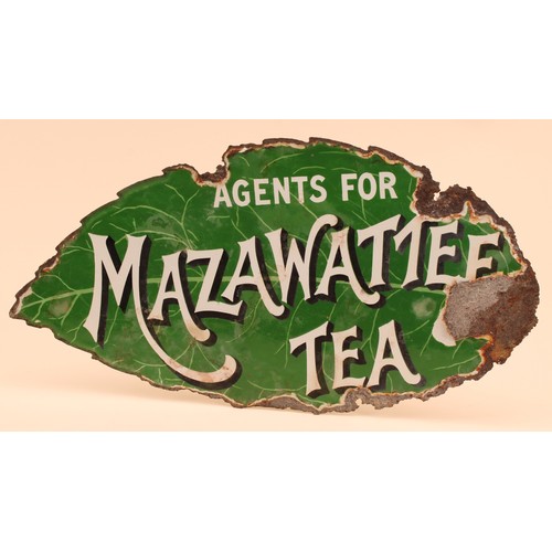 Advertising - an early 20th century shaped double sided enamel sign ...