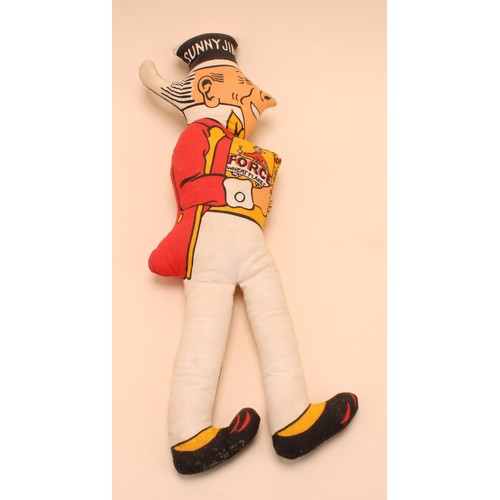 Advertising - a mid 20th century soft toy character doll, 'Sunny Jim ...