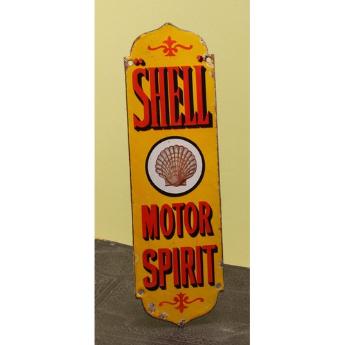 Advertising - Motoring - an early 20th century pictorial enamel shaped ...